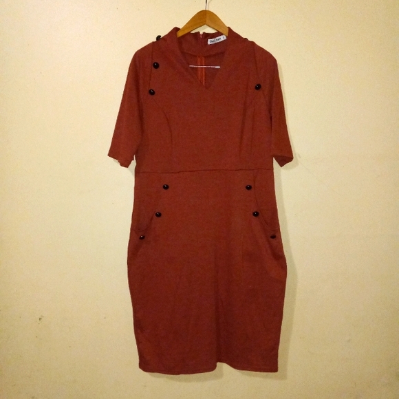 Grace Karin | Dresses | Grace Karin Classice Burnt Orange Dress Xxl ...